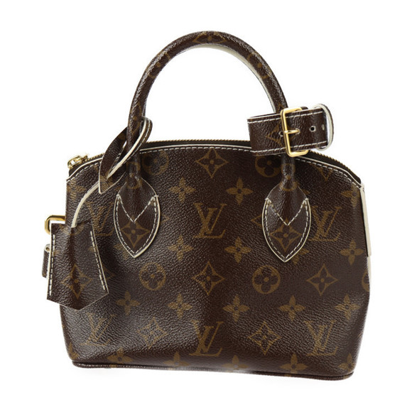 Louis Vuitton | Bags | Louis Vuitton Shiny Lockit Bb Brown Ivory | Poshmark